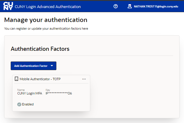 CUNY Login - Setting Up CUNY Login MFA - CUNY Service Portal